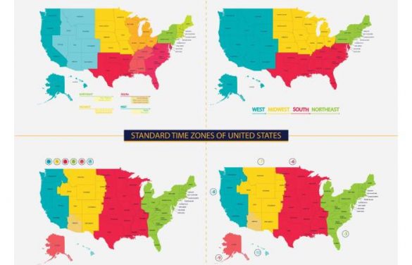 Time Zone Map United States